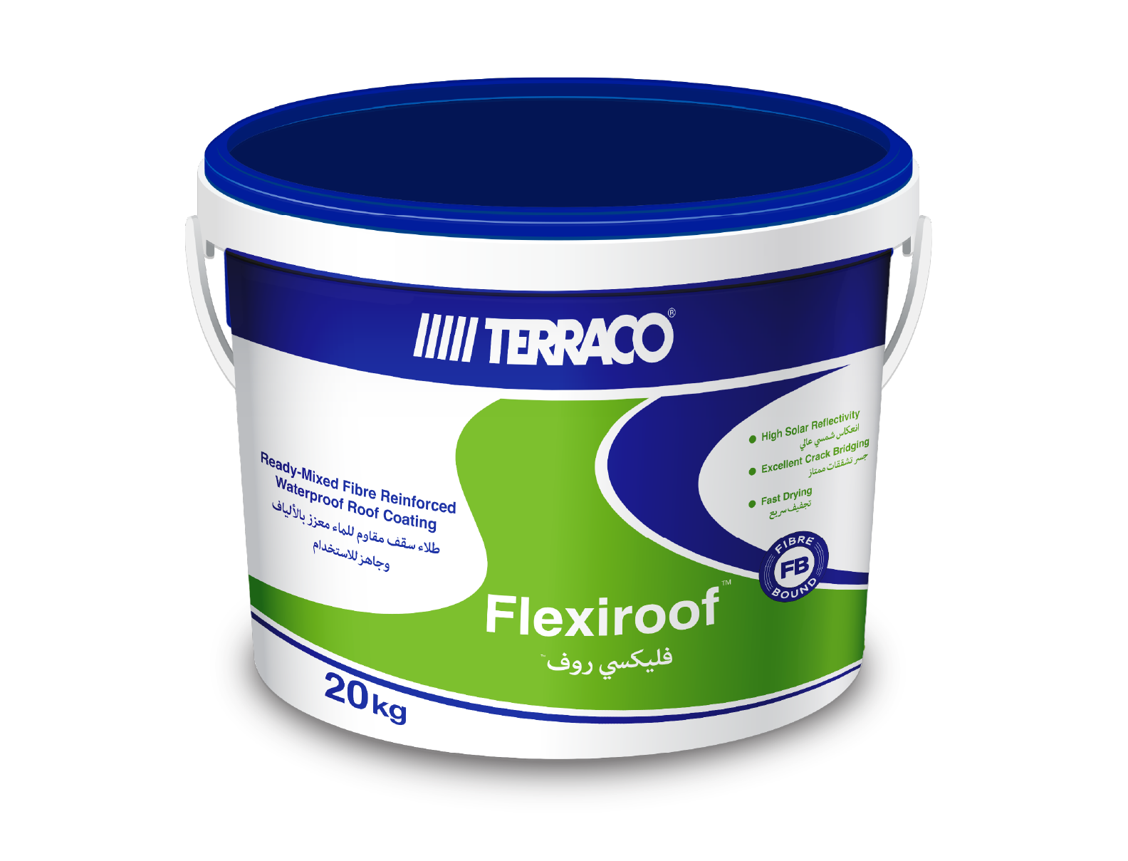 Terraco Flexiroof | Fibre reinforced roof waterproofing