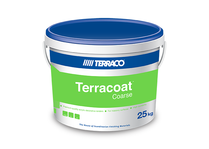 Terracoat Coarse | Spray applied textured coating with a coarse finish.